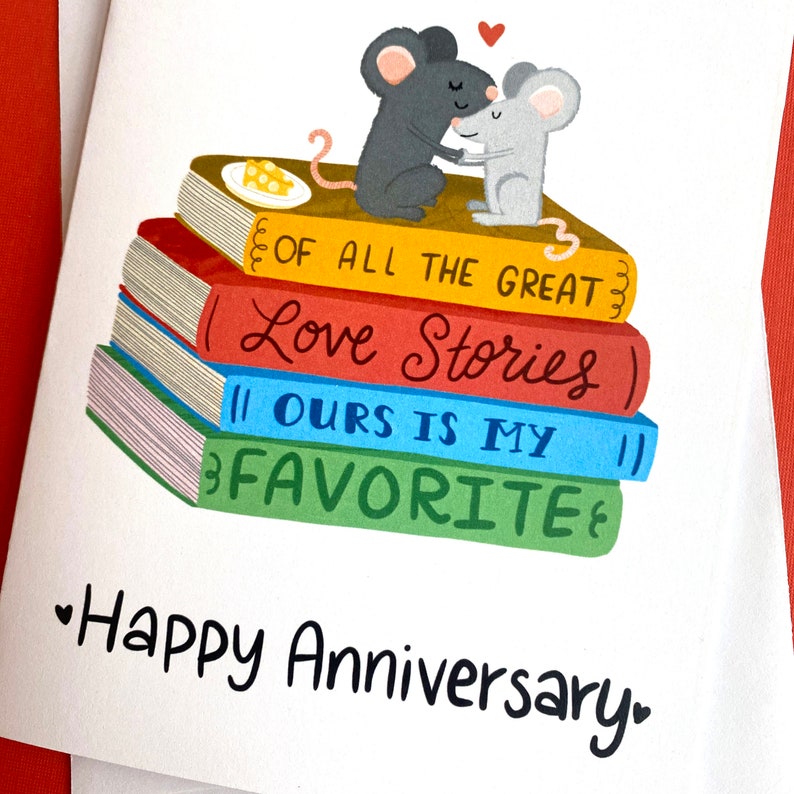 Cute Anniversary Card, Happy Anniversary Greeting Card, Wedding ...
