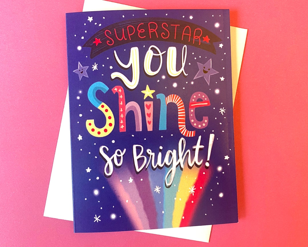 Dance Recital Card: You Shine so Bright, Ballet Gift, Dancer Gift - Etsy