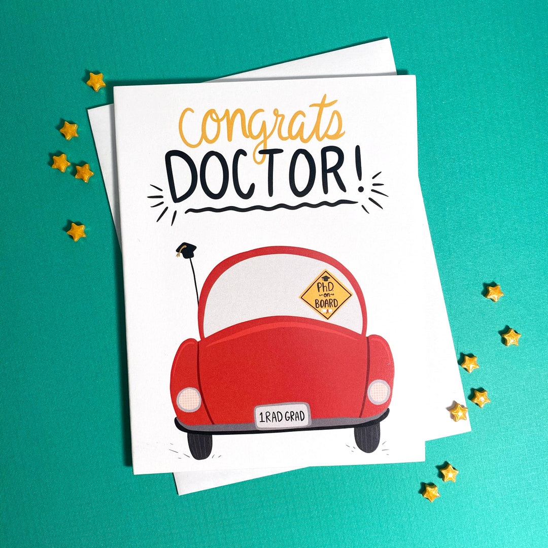 Phd Graduation Card Phd Card Phd Graduation Gift Doctorate