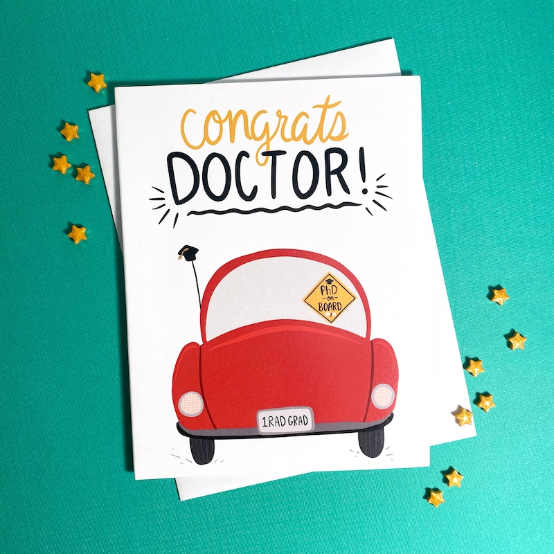 Phd Graduation Card - Etsy