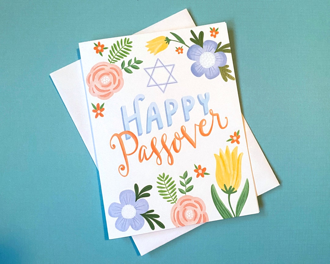 Passover Card, Happy Passover Greeting Card, Jewish Holiday Cards - Etsy