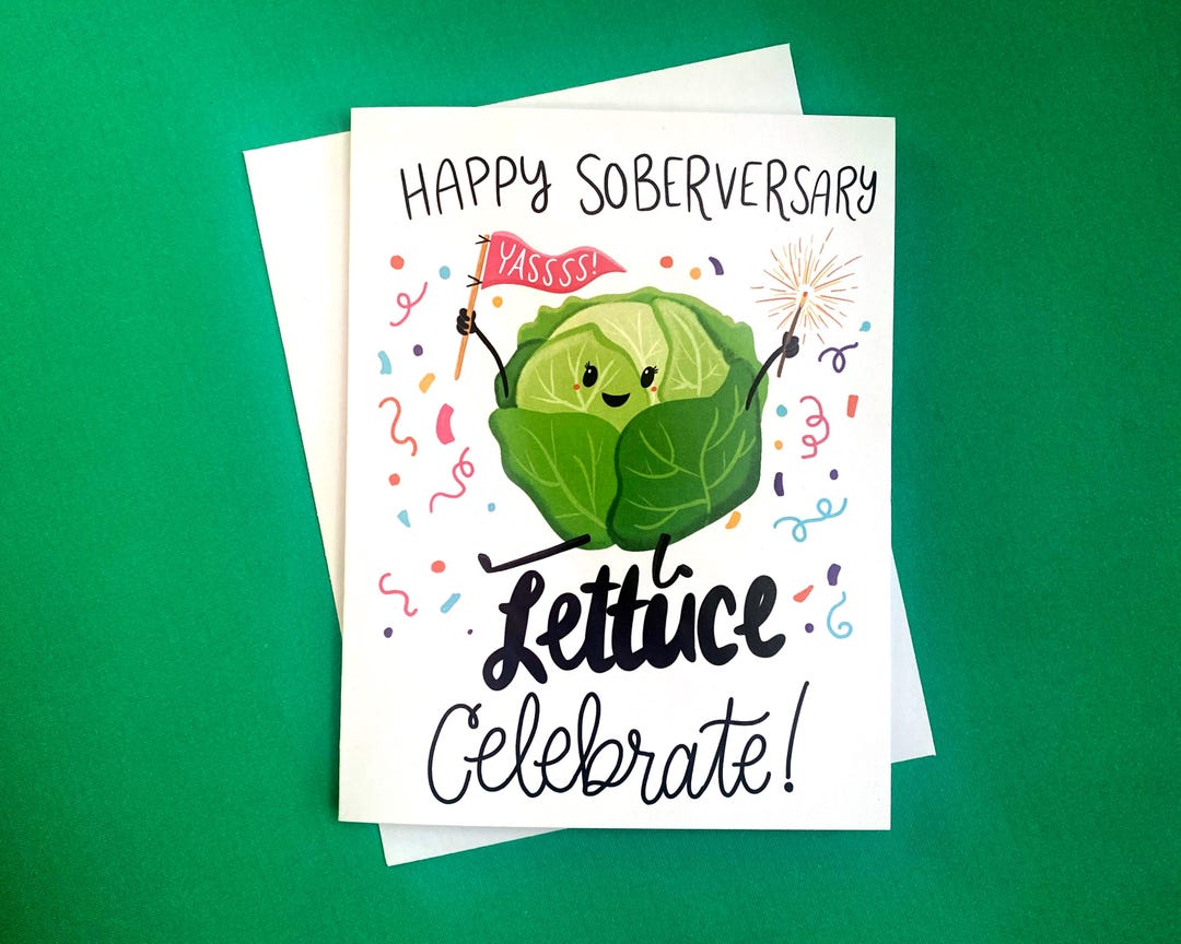 Sobriety Card, Sobriety Gift, 1 Year Sober Card, Sober Gift ...