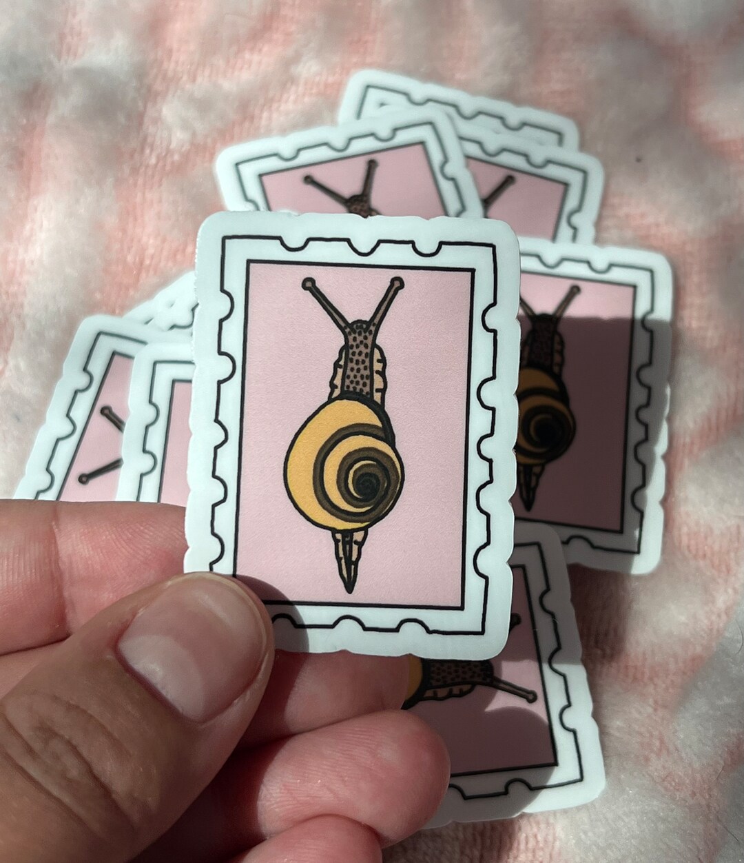 Snail Stamp Vinyl Sticker - Etsy