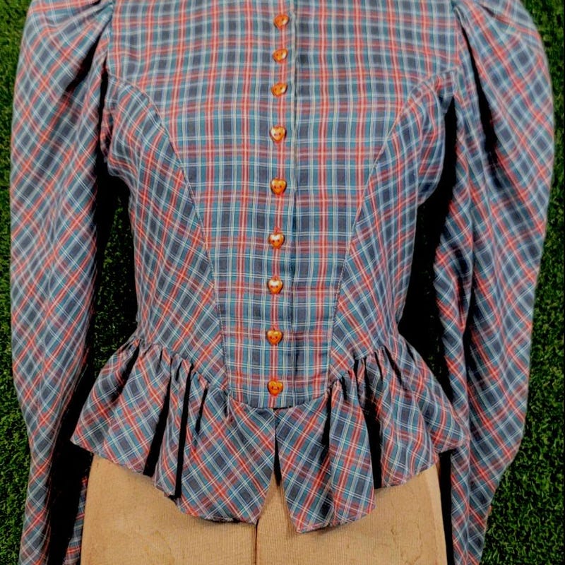 Plaid Buttons - Etsy