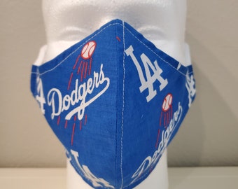 La Dodgers Face Mask - Etsy