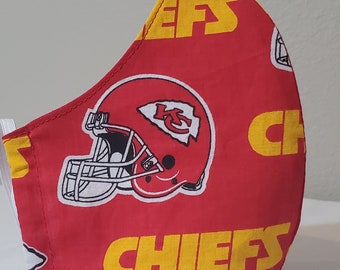 Kansas City Chiefs Mask - Etsy