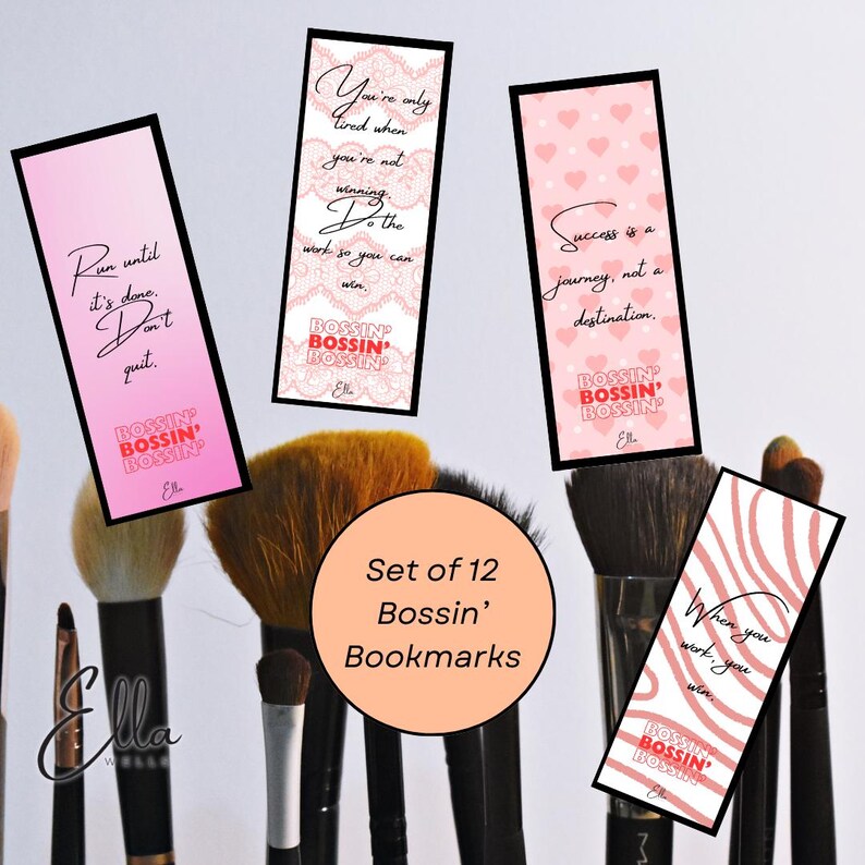 Printable Bossin' Bookmarks - Etsy