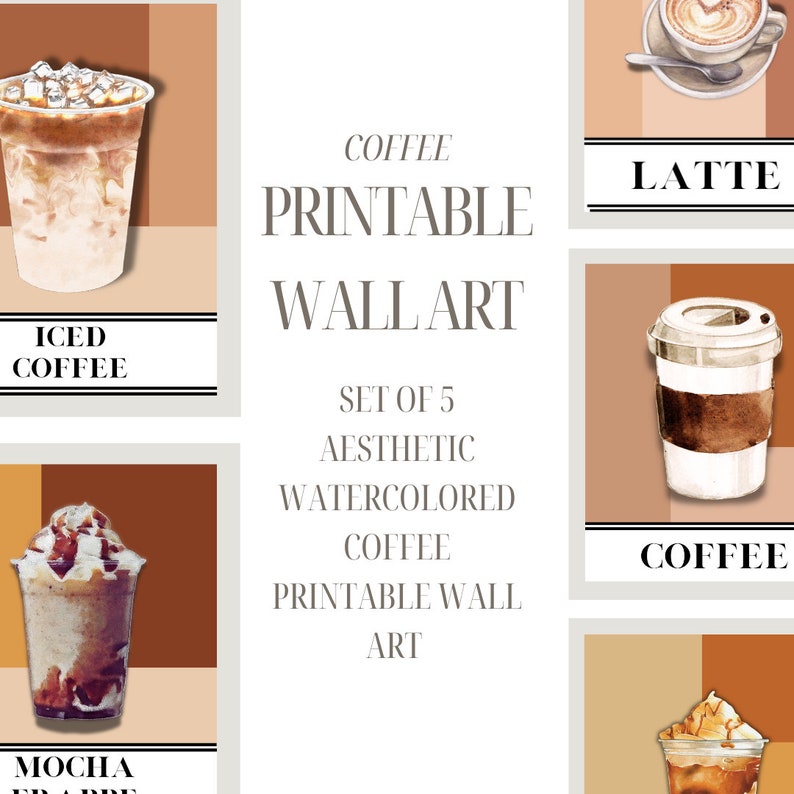 Printable Coffee Wall Art - Etsy