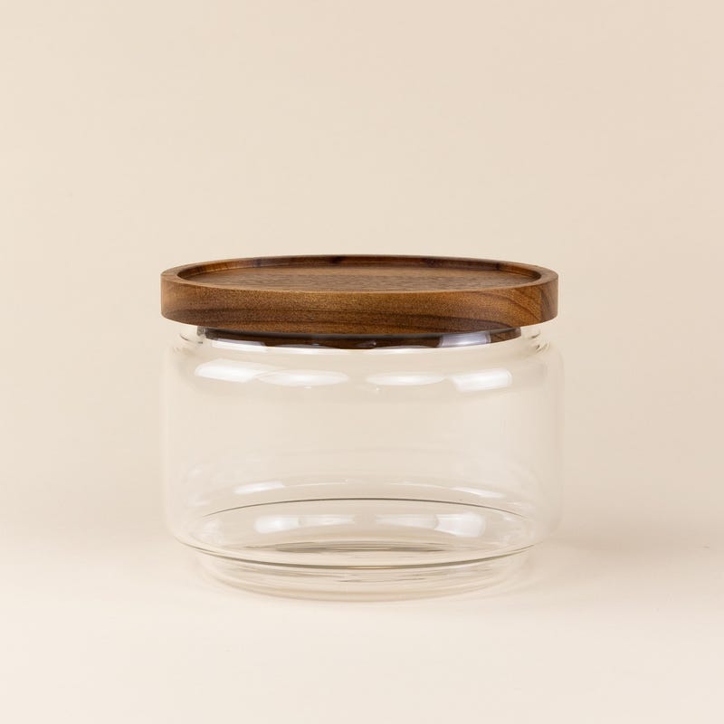 Acacia Glass Jar - Etsy