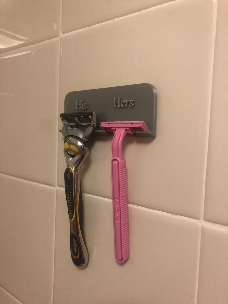 Razor “his Hers” Shower Holders - Etsy