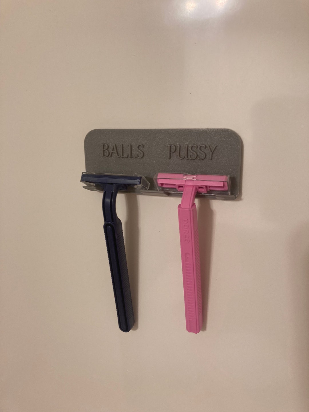 Razor Holder balls Pussy Perfect White Elephant Present - Etsy