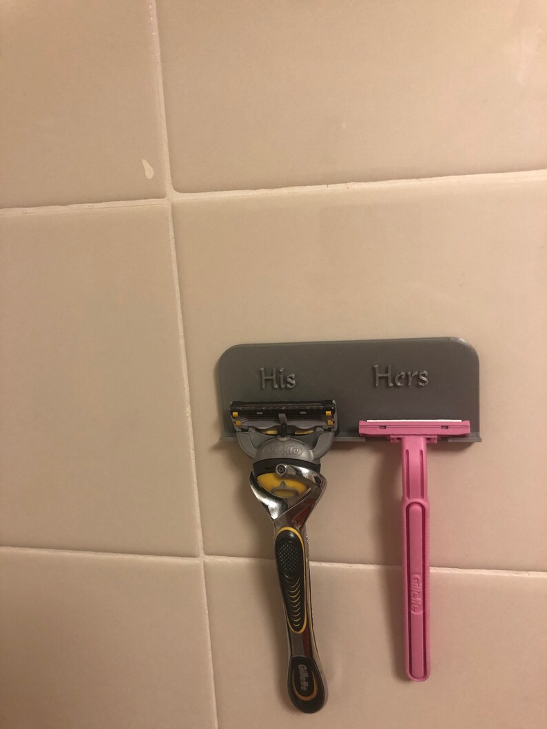 Razor “his Hers” Shower Holders - Etsy