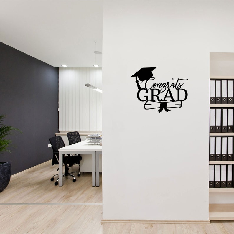 Graduation Gift Congrats Grad Cap and Diploma Metal Art Steel - Etsy