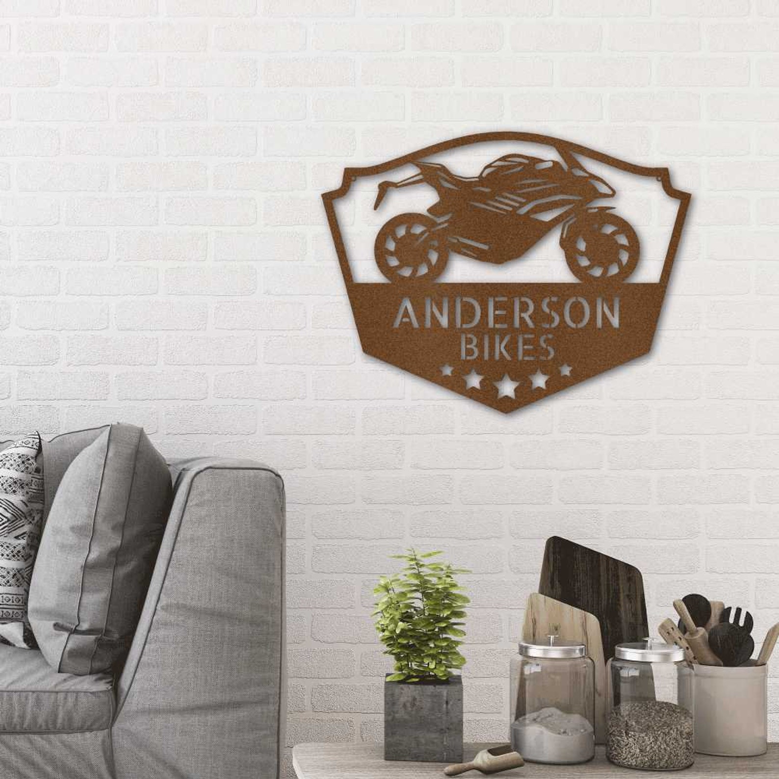 Personalized Motorcycle Indoor Outdoor Steel Wall Sign Gift - Etsy
