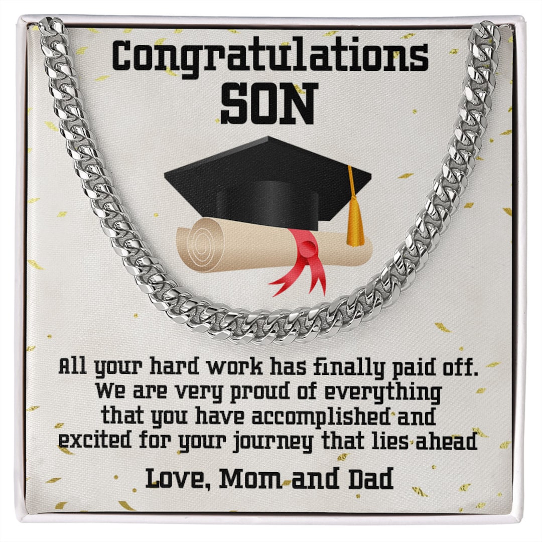 Son Graduation 2023 Congratulations From Mom And Dad Cuban Etsy