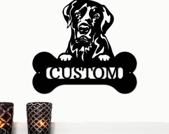 Metal Labrador Sign - Etsy