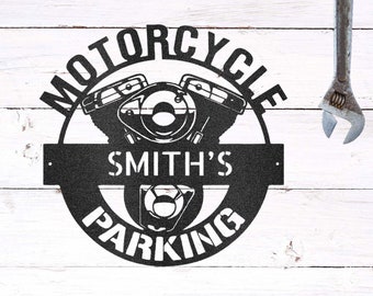 Personalized Motorcycle Indoor Outdoor Steel Wall Sign Gift | Etsy