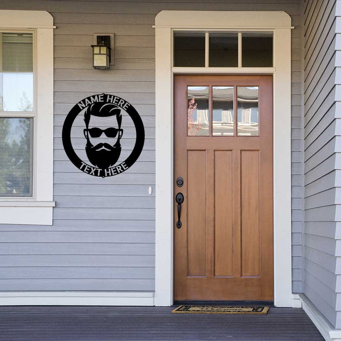 Manly Monogram Personalized Steel Sign Wall Art Birthday | Etsy