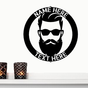 Manly Monogram Personalized Steel Sign Wall Art Birthday - Etsy