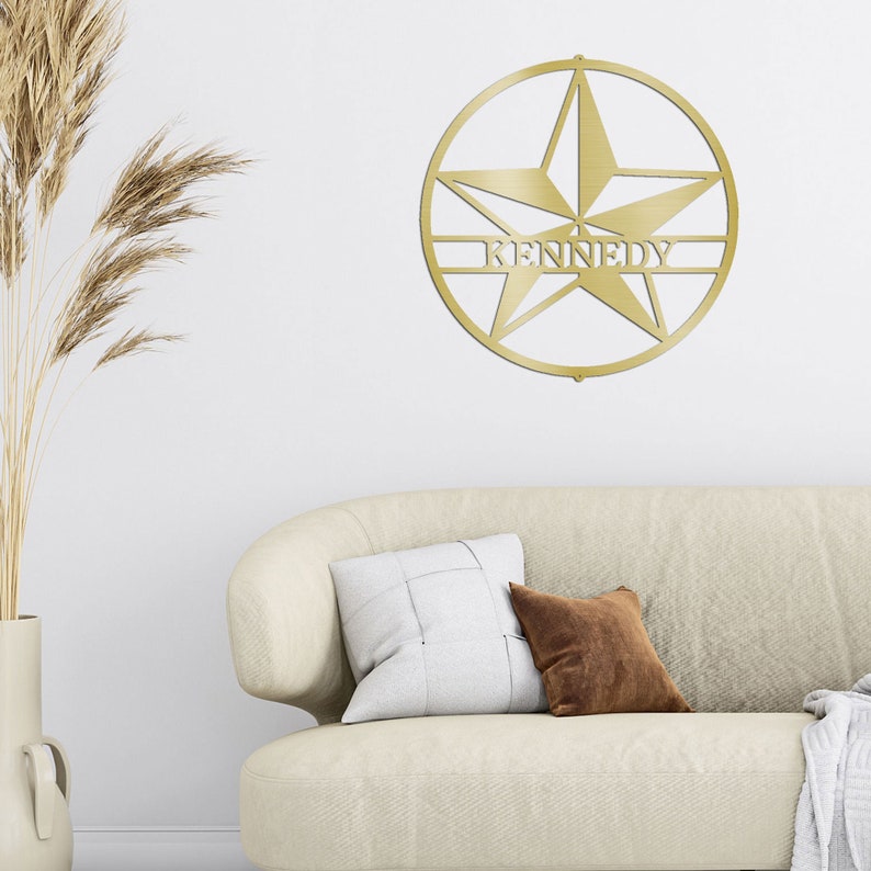 Star Personalized Indoor Outdoor Steel Wall Art Sign - Etsy