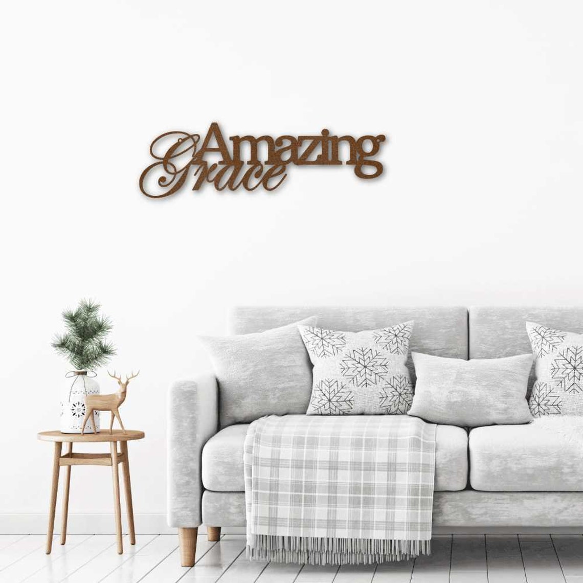 Amazing Grace Steel Wall Sign Art Metal Kitchen Nursery - Etsy