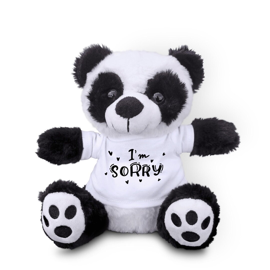 Apology Gift I 'm Sorry Plush Lamb, Panda or Teddy Bear With Tee Shirt ...