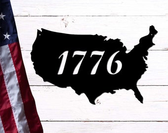 1776 Metal Sign - Etsy