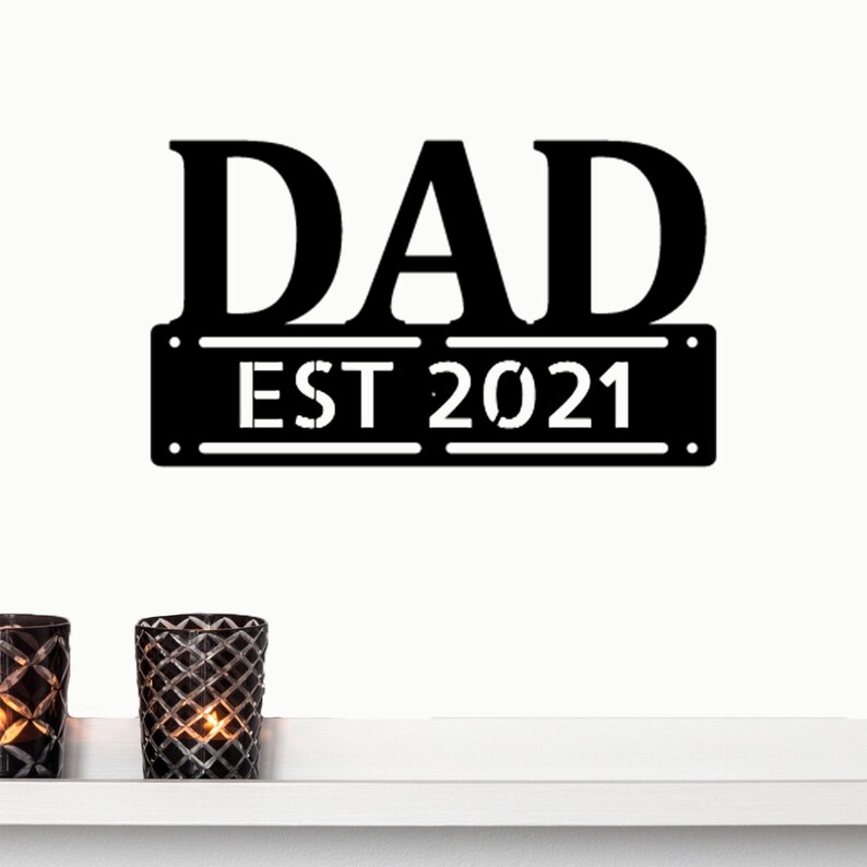 Dad Personalized Indoor Outdoor Steel Wall Art Sign - Etsy