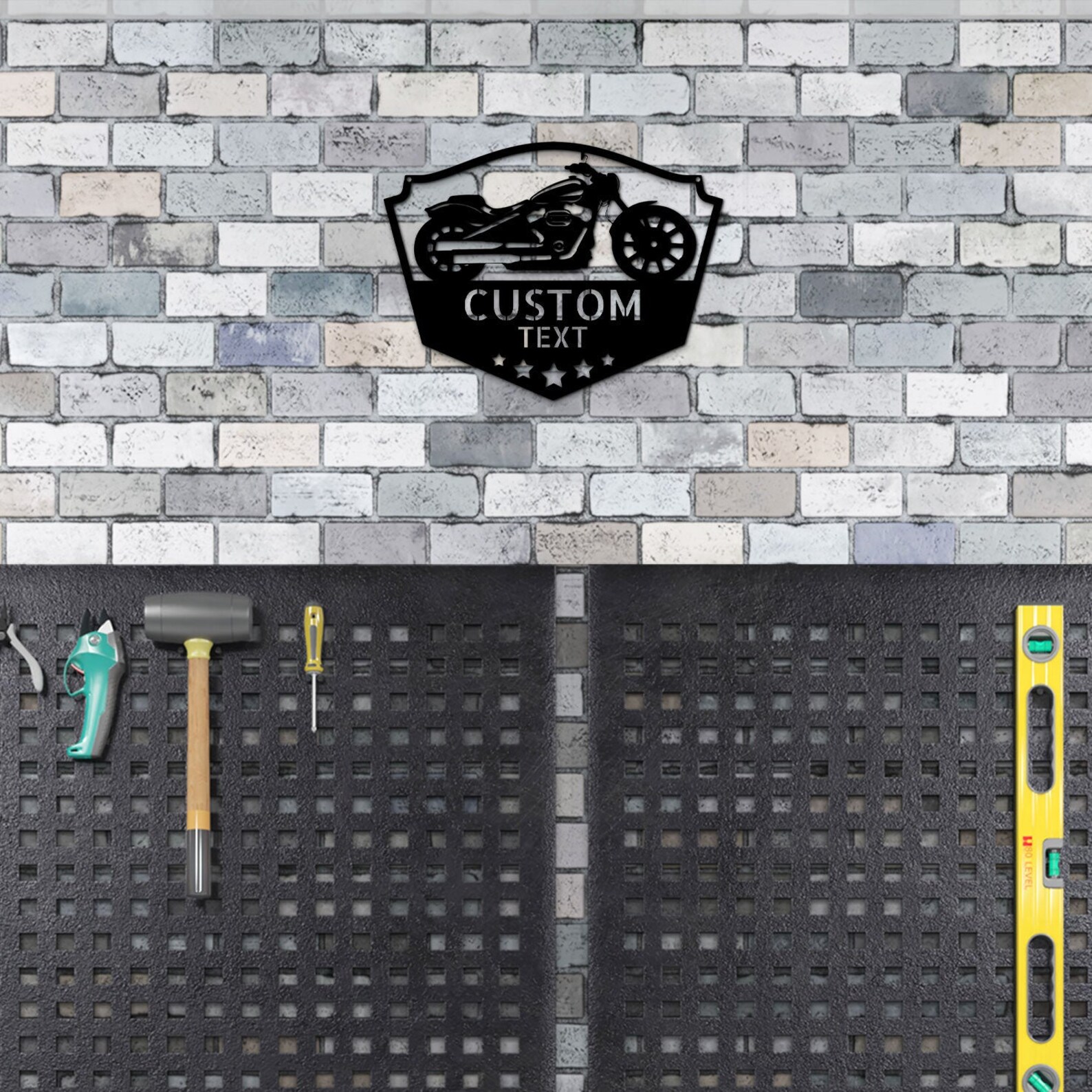 Chopper Motorcycle Shop Custom Name Monogram Indoor Outdoor - Etsy