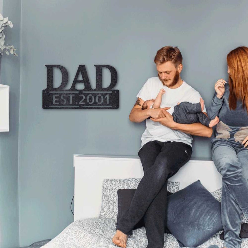 Dad Personalized Indoor Outdoor Steel Wall Art Sign - Etsy