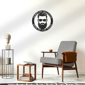 Manly Monogram Personalized Steel Sign Wall Art Birthday - Etsy