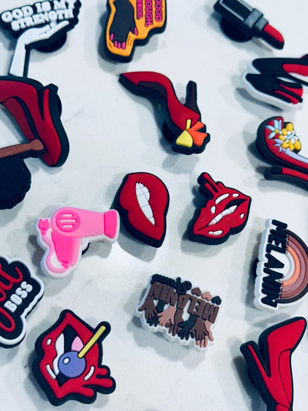 Set of 21 Cute Clog Charms/girly Girl Clogs Charms/melanin Clog Charms ...