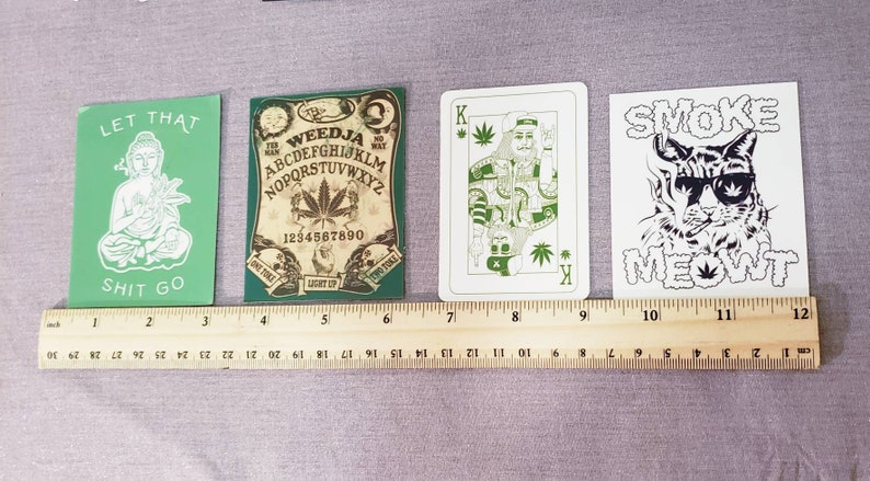 12 Stoner Stickers Weed Pot Leaf Stoner Sticker Pack - Etsy