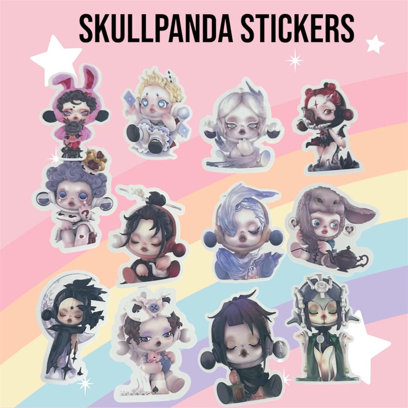 Skullpanda Keychain - Etsy