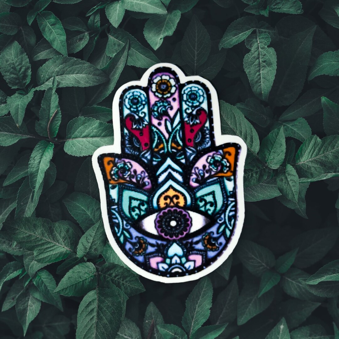 Hamsa Hand Evil Eye Sticker/ Magnet/ Hand of Fatima/spiritual Protection Gift/protective ...