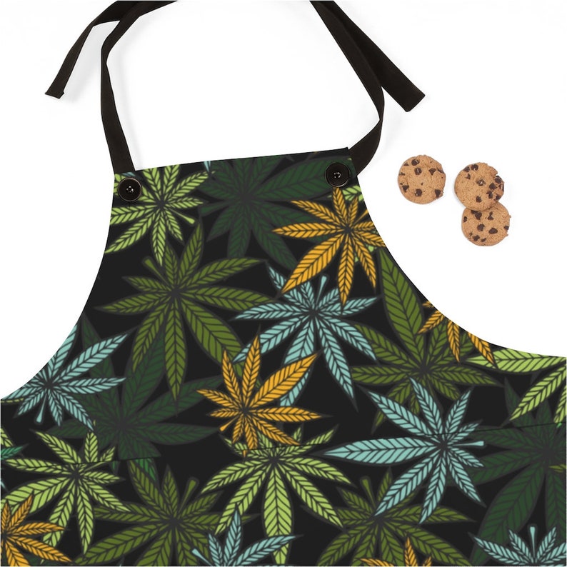 Pot Leaf Apron Marijuana Cannabis Apron Kitchen Apron Unisex - Etsy