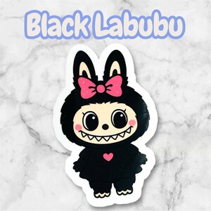 Pink Labubu Sticker/ Labubu Vinyl Sticker or Magnet/labubu Fridge ...