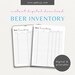 Beer Supply Inventory Tracker | Homebrewing Supplies Checklist | Craft ...