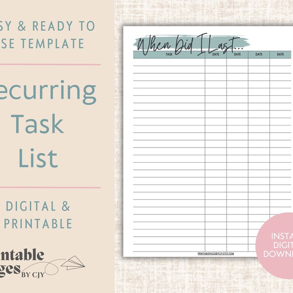 When Did I Last Page - Etsy