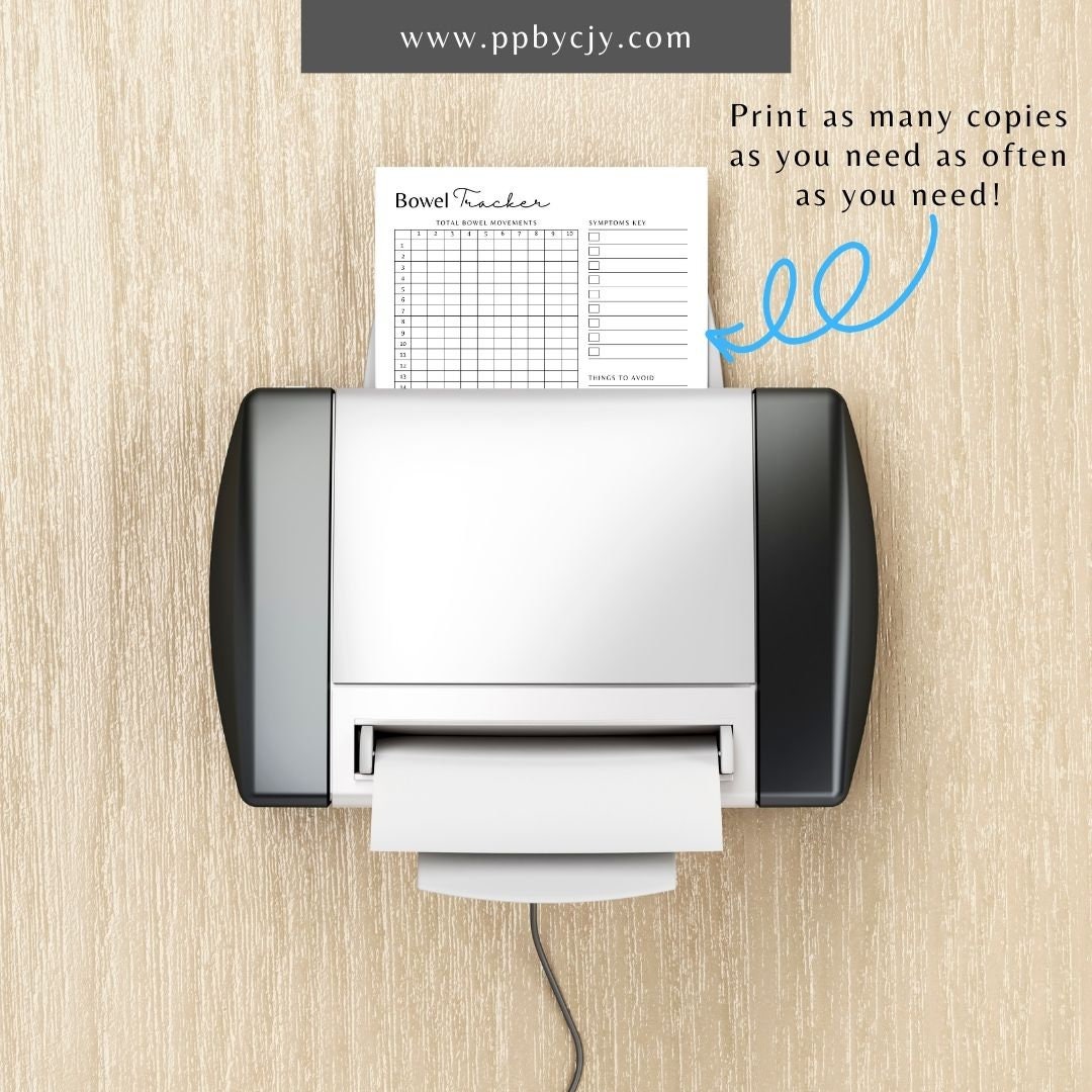 Bowel Movement Tracker | Digestive Habits Bowel Function Log | Stool ...