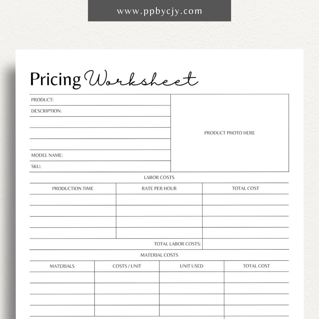 New Product Pricing Calculator | Business Pricing Strategy Planner ...