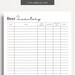 Beer Supply Inventory Tracker | Homebrewing Supplies Checklist | Craft ...