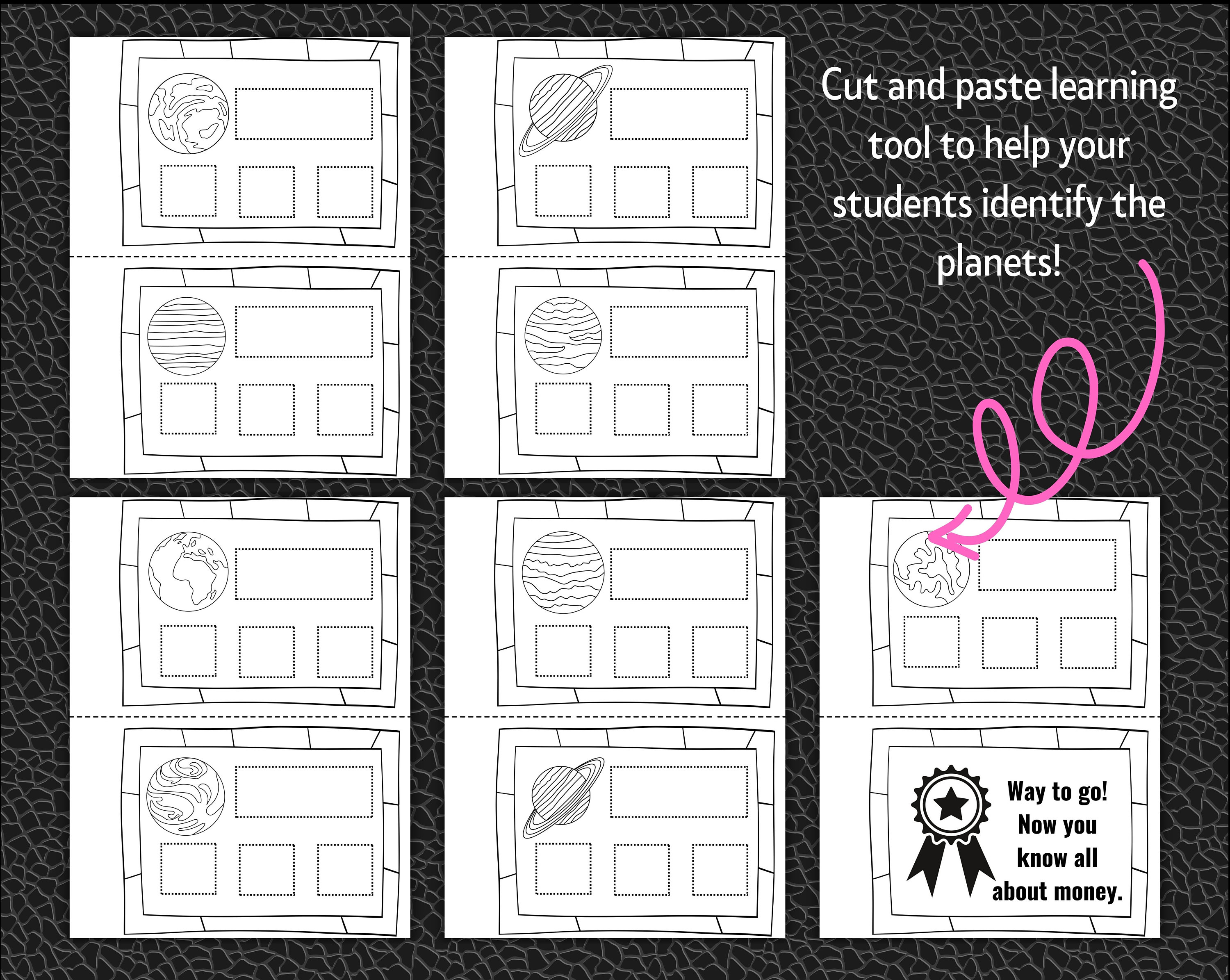Solar System Planet Staple Book Learning Aid Printable Solar System ...
