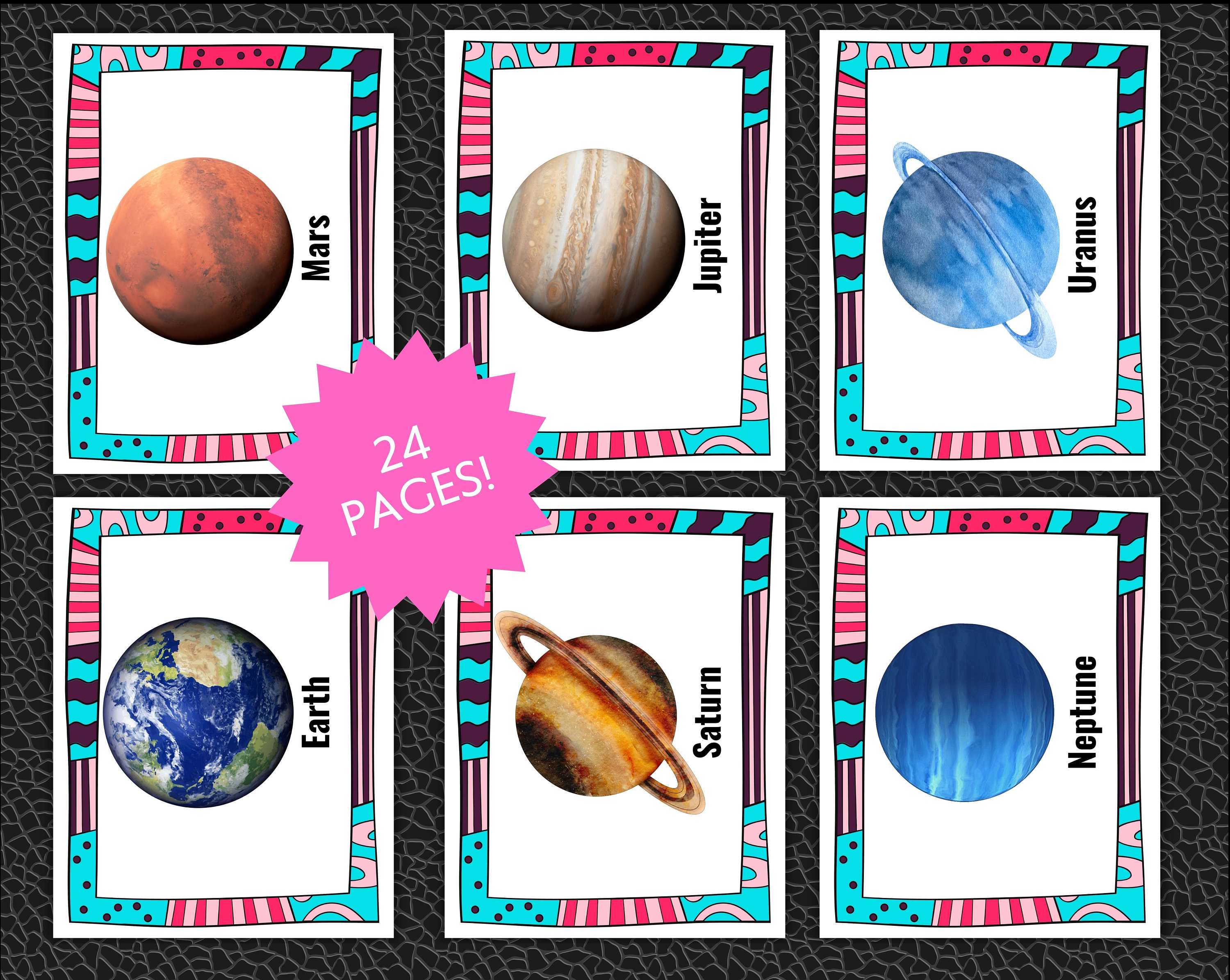 Solar System Planet Staple Book Learning Aid Printable Solar System ...