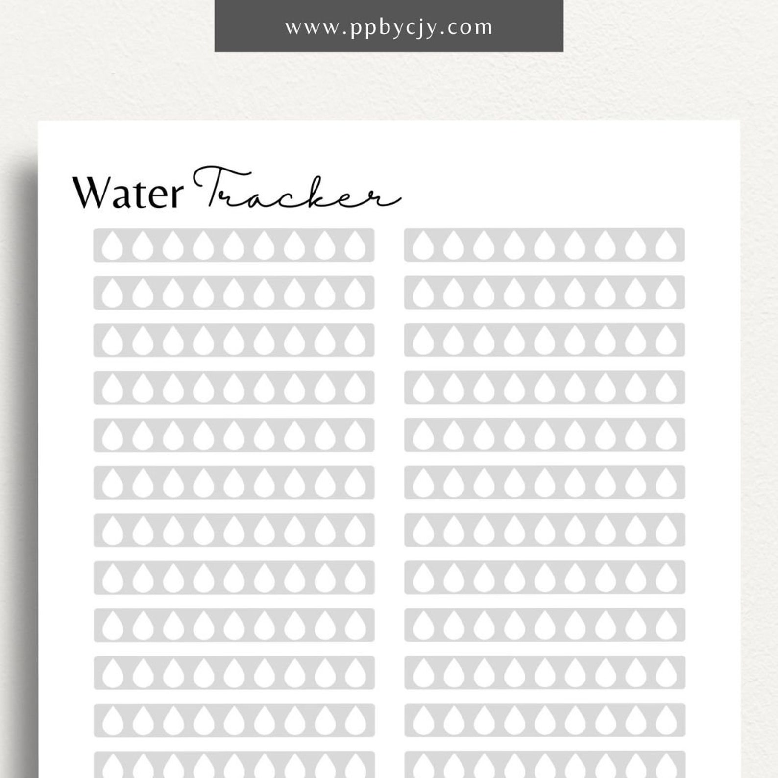 Water Hydration Sheet | Drink More Water Reminder Chart | Water Intake ...