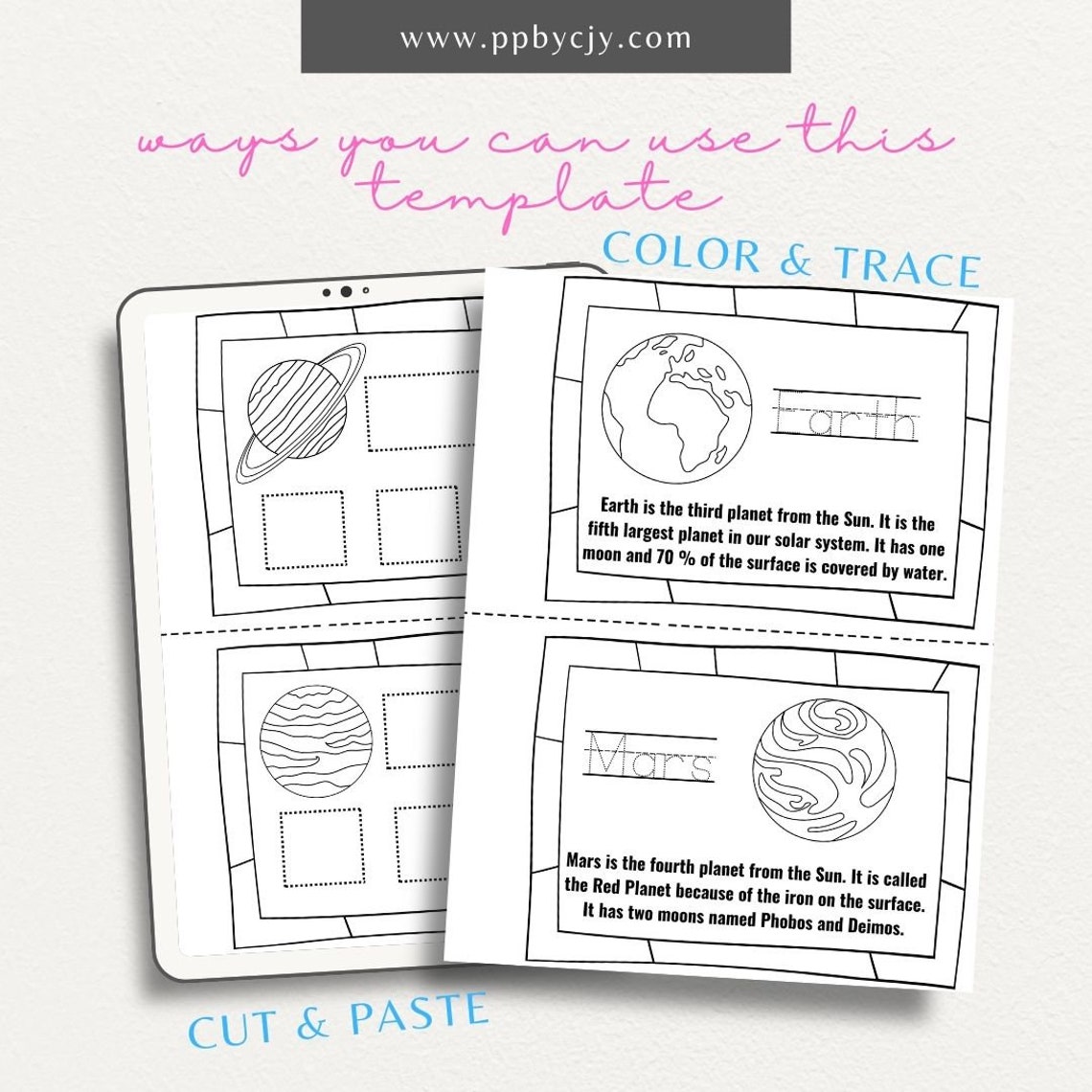 Planets Astronomy Printable Booklet | Solar System Staple Book | Space ...