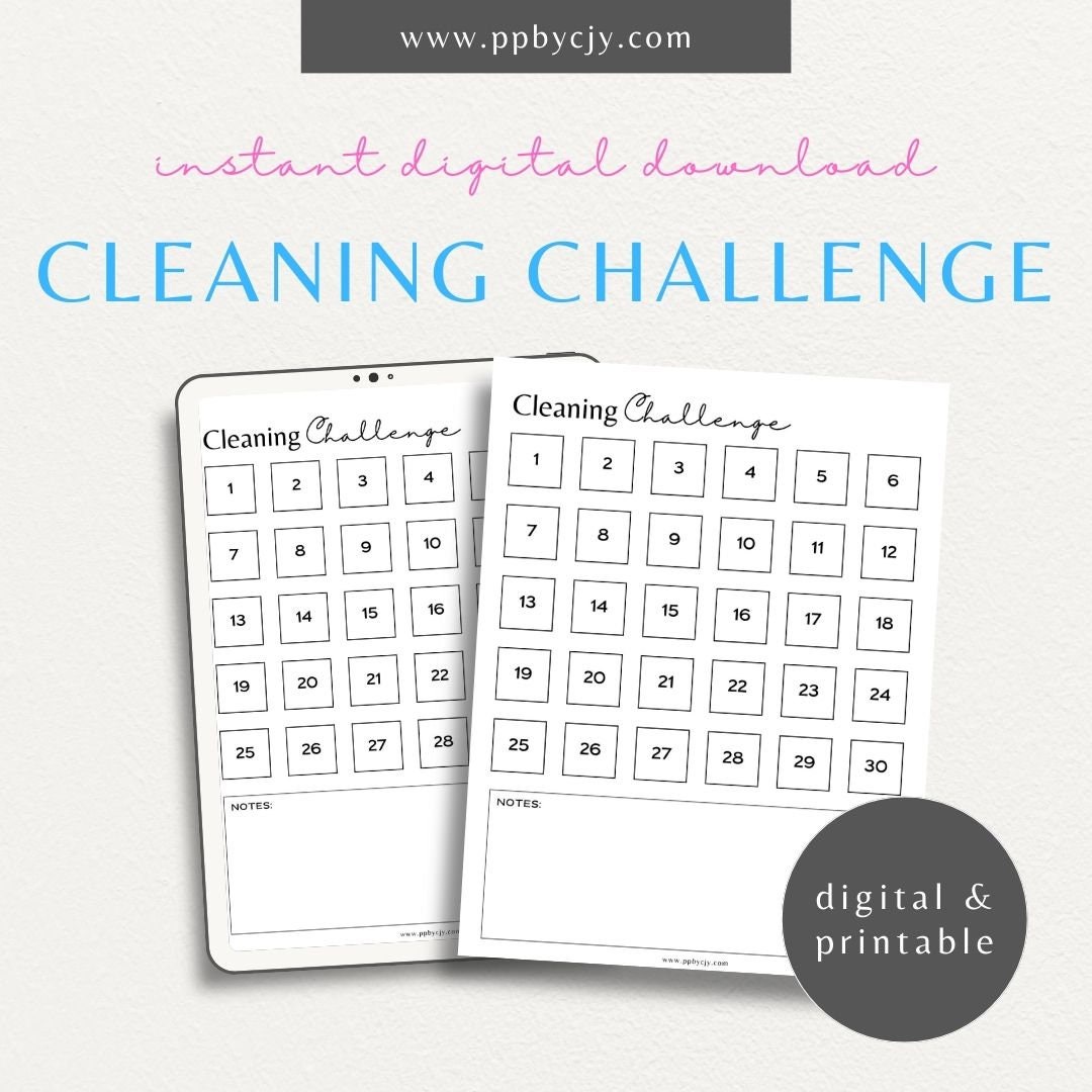 Home Cleaning Decluttering Challenge Tidying up Household Spring Clean ...