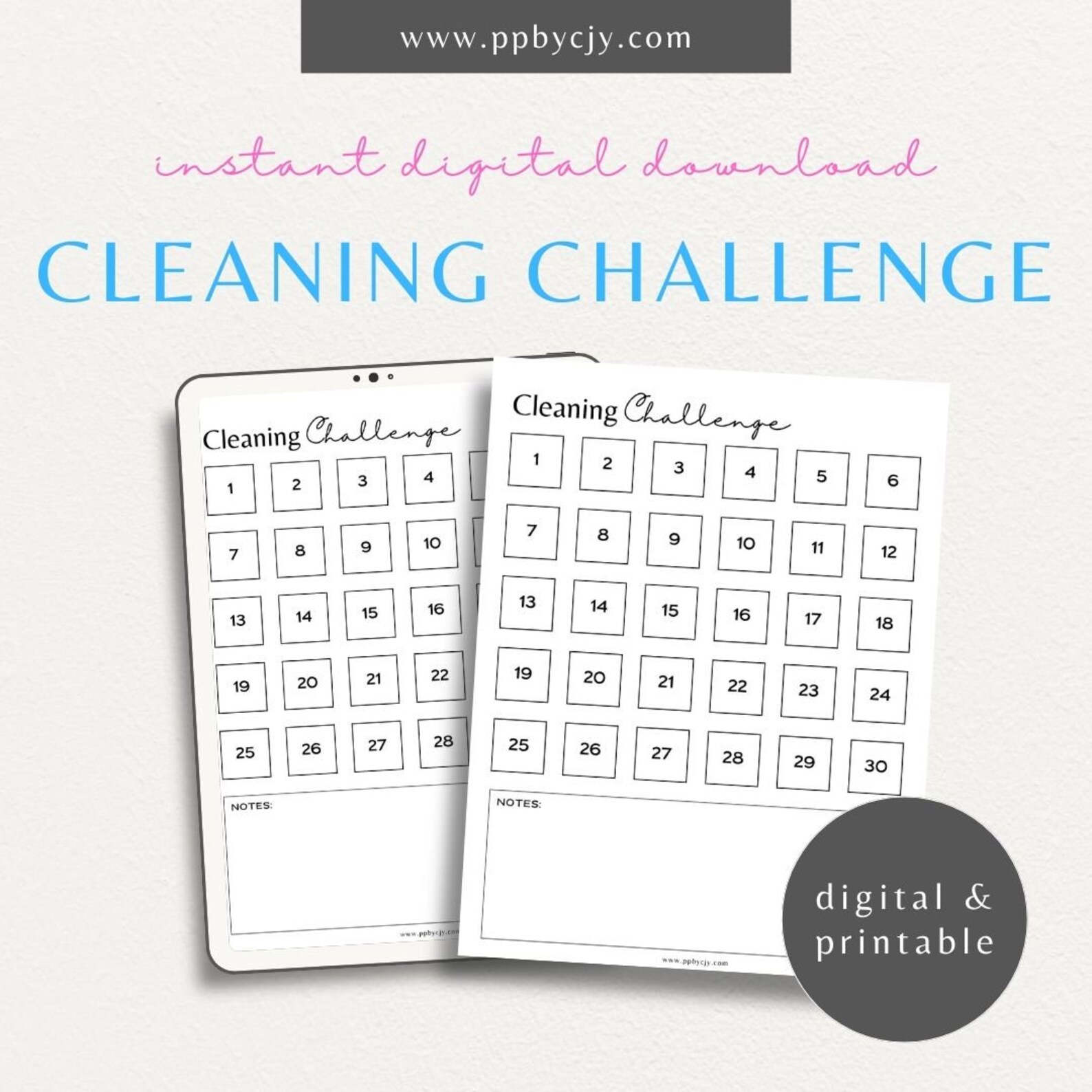 Home Cleaning Decluttering Challenge Tidying up Household Spring Clean ...