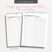Consignment Tracker Printable Template | Digital Download | Inventory ...