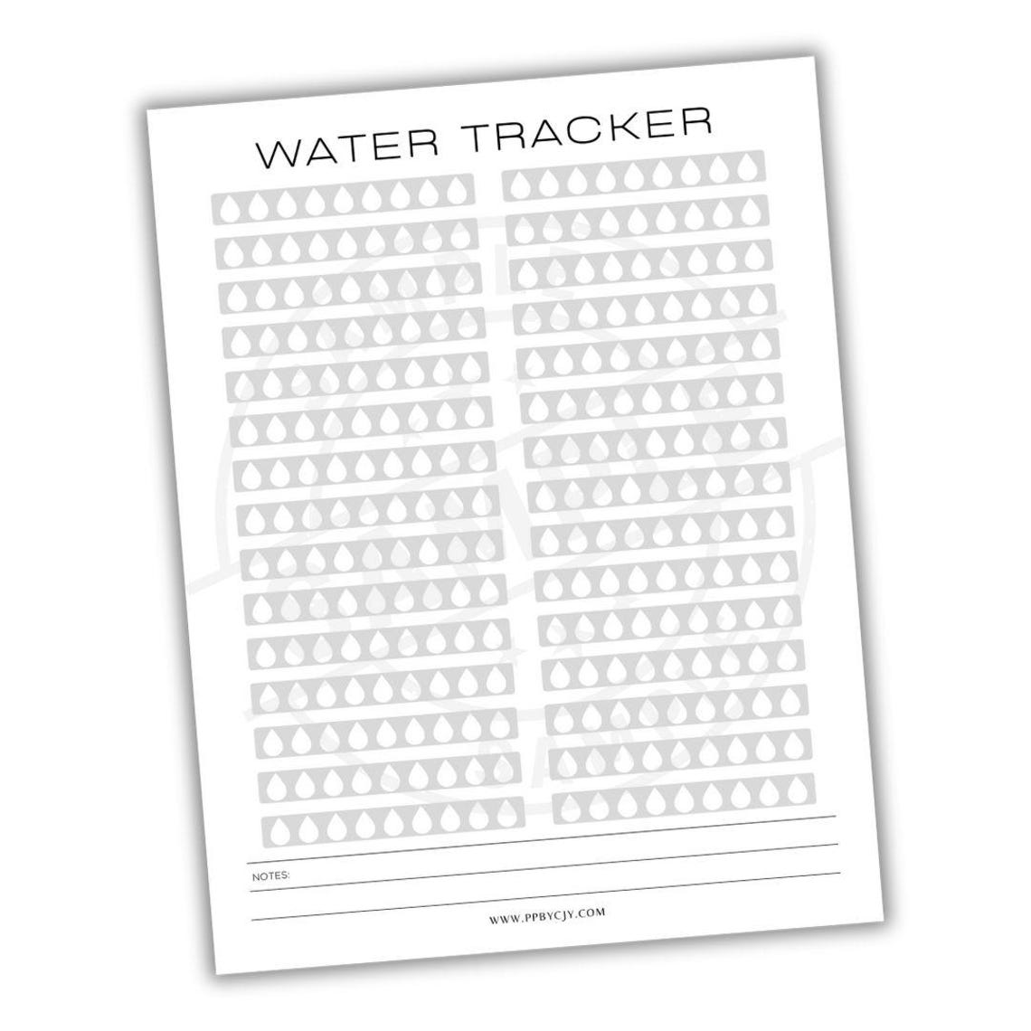 Water Hydration Sheet | Drink More Water Reminder Chart | Water Intake ...